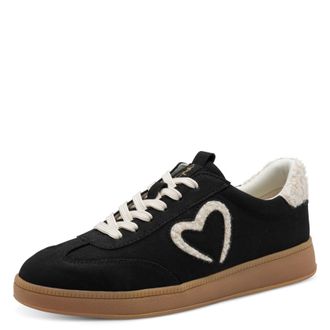 Marco Tozzi Marco Tozzi by Guido Maria Kretschmer Damen Sneaker flach mit weichem Innenfutter Bequem, Schwarz (Black Comb), 38 EU