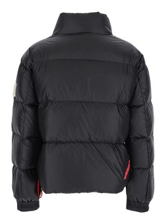 Afterlabel Womens Down Jacket With High Collar Black Polyamide Puffer