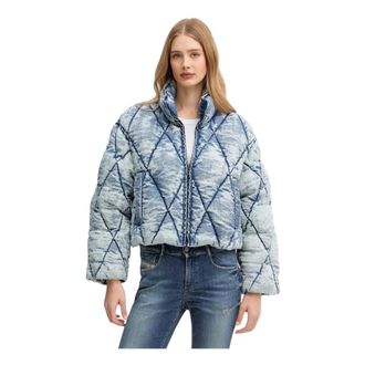 Diesel W-Histel Jacket - Femme - Vestes - Bleu - Taille: 44 FR