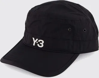 Yohji Yamamoto Baseballkappe aus Nylon und Baumwolle mit Schirm und Kontrastlogo