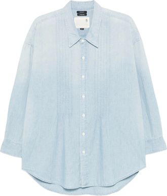 R13 Chemise &agrave; col tombant nervur&eacute; R13
