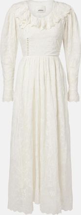 Isabel Marant Robe longue Zoen en coton et soie