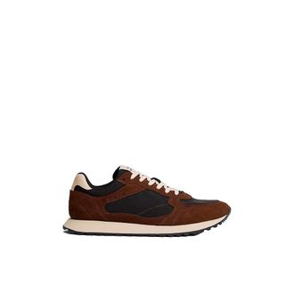 Tommy Hilfiger Herren Runner Sneaker New Runner Eva Mix aus Wildleder, Mehrfarbig (Black/Legacy Brown), 42