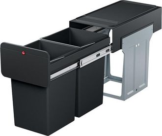 Hailo Einbaueimer EcoLine Design l 2x14l schwarz
