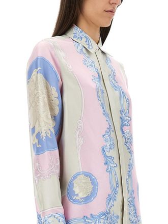 Versace 100% Silk Shirt - Pink