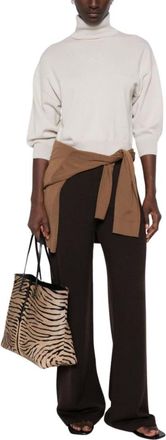 Max Mara Mmlbreak Turtleneck - Femme - Pulls - Beige - Taille: 40 FR