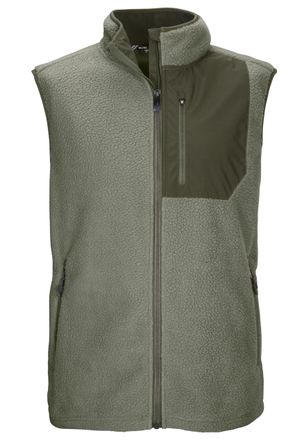 Killtec Herren Sherpa Fleece Weste KOW 76 MN VST, oliv, M, 43456-000