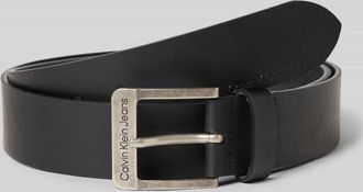 Calvin Klein G&uuml;rtel aus echtem B&uuml;ffelleder mit Logo-Pr&auml;gung