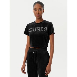 Guess T-Shirt V3BI01 K0232 Schwarz Regular Fit