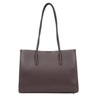 Estro & Luminara Shopper Tasche mit langen Henkeln - - Bags - Damen - Braun - ONE SIZE