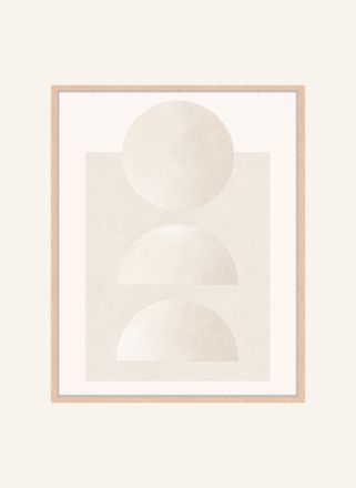 Liv Corday Wandbild Ausgewogen Mit Rahmen braun