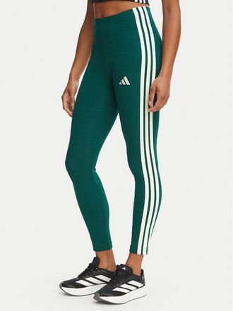 adidas Leggings Essentials 3-Stripes KZ2074 Gr&uuml;n Slim Fit