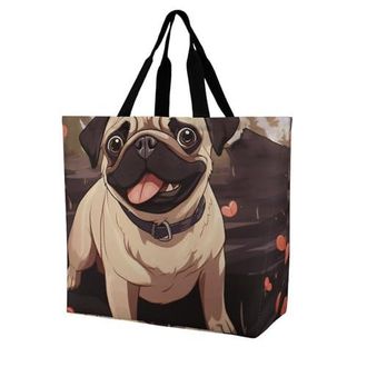 Generic Carlin Mignon Sac Courses Pliable Tote Bag Imperm&eacute;able Sac Fourre Tout Pour Plage Travail Shopping