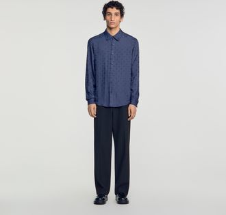 Sandro Chemise fluide Square Cross