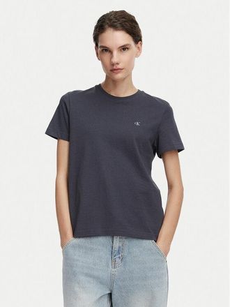 Calvin Klein Jeans T-Shirt Monogram LV047B224G Dunkelgrau Regular Fit