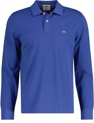 GANT Gant REG Shield LS Pique Rugger, Bleu Vif, XXXL