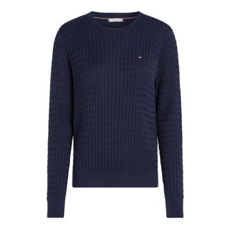 Tommy Hilfiger Femme, Pulls, Bleu, Taille: 40 FR Pulls &agrave; col rond