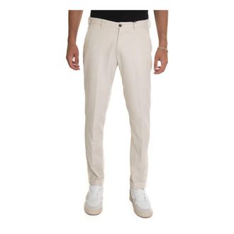 Corneliani Slim Fit Stone Washed Chino Hose - - Trousers - Herren - Wei&szlig; - 4XL