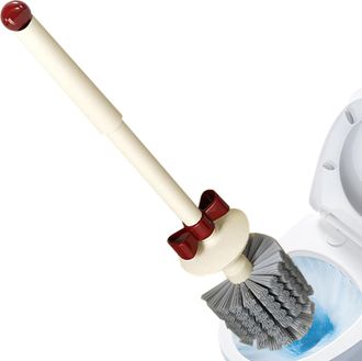 Generic Toilettenb&uuml;rste mit B&uuml;rstenhalter | WC-B&uuml;rste | Weihnachtsglocken-Design mit langem Griff zur Reinigung von Bad Haus Wohnung Studenten Hotel