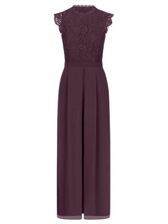 Apart Fashion APART Overall mit Spitzenoberteil und aus hochwertigem Material, Pflaume, 34