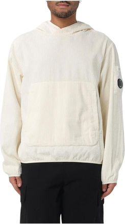 C.P. Company C.p. Company, Homme, Sweatshirts et sweats à capuche, Beige, Taille: S Pulls Crème Collection