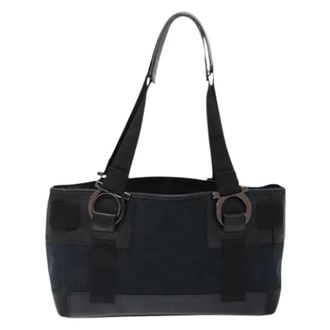 Ferragamo Pre-owned Canvas Schultertasche - - Pre-owned - Damen - Schwarzk - ONE SIZE