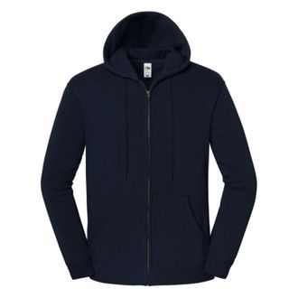 Fruit Of The Loom Fruit of the Loom - Iconic Premium Sweatjacke f&uuml;r Herren, mit Kapuze (Marineblau)