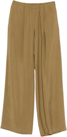 Alysi Femme, Pantalons, Vert, Taille: 38 FR Wide Pantalons