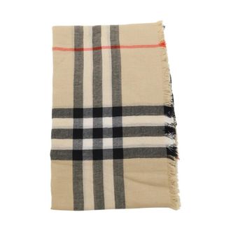 Burberry Femme, Accessoires, Beige, Taille: ONE Size &Eacute;charpe en Laine &agrave; Carreaux
