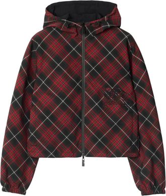 Burberry veste à carreaux - Rouge