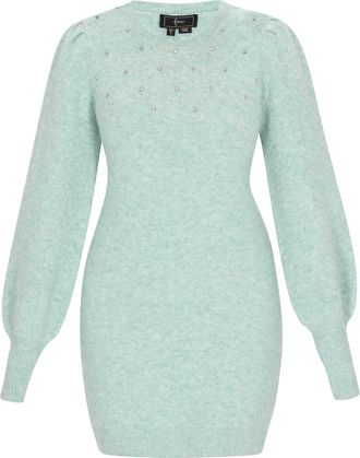 Faina Kleid Frauen Salbeigr&uuml;n