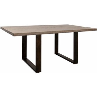 Massivmoebel24 Esstisch Mango 190x90x76 braun lackiert heavy industry 201