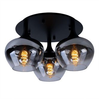Globo Lighting Globo Design Deckenleuchte Maxy schwarz 3-flammig - 15548-3D