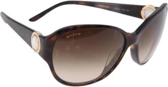 Bulgari Lunettes de soleil Pre-owned - Femme - Pre-owned - Brun - Taille: ONE Size