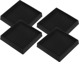 Valiclud DOITOOL 4 Stück Teiliges Quadratische Gummi möbelfüße Anti rutsch Pads für Stuhl Tisch Couch Bett Bodenschoner rutschfest Kratzschützend Einfache Mont