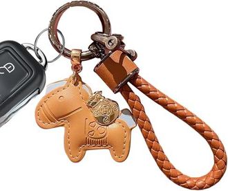 Generico Porte-cl&eacute;s Cheval Ann&eacute;e Lunaire - Charm Pour Portefeuille En Cuir,Pendentif Pour Sac Festival De Printemps,Convient Aux Adultes Collectionneurs &Eacute;tudia