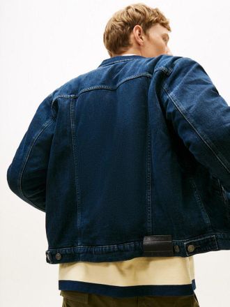 Tommy Jeans Jeansjacke RYAN RGLR TEDDY TRCKR EXT Freizeitjacke, &Uuml;bergangsjacke