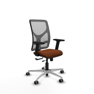 Piqueras y Crespo Computerstuhl mit 2D-Armlehnen, h&ouml;henverstellbare Lendenwirbelst&uuml;tze, ausgestattet mit Syncro/Traslack und Schneideschaum, mit Rollen 65 mm, Parkett, 