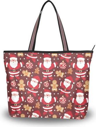 Alaza Grand sac fourre-tout, sac à bandoulière pour femme, sac à main décontracté de grande capacité, sac à main décontracté, arbre de Noël, sac de courses 