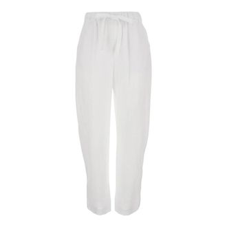 Semicouture Hosen mit Kordelzug - - Trousers - Damen - Wei&szlig; - XL