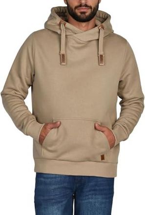 Riverso RIVNiklas Pull &agrave; Capuche pour Homme avec Poches Kangourou, col crois&eacute; r&eacute;gulier, Couleur Unie, Coton, Cobblestone Beige, XXXXXL