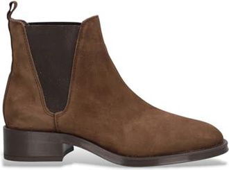 Alpe 2349 Arabica - Bottines Chelsea pour Femmes - Marron - Taille 41 EU - Velours, Caoutchouc - Automne - Décontracté