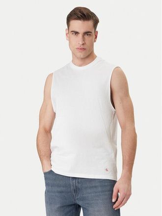 Calvin Klein Jeans Tank-Top LV04RF273G Wei&szlig; Slim Fit