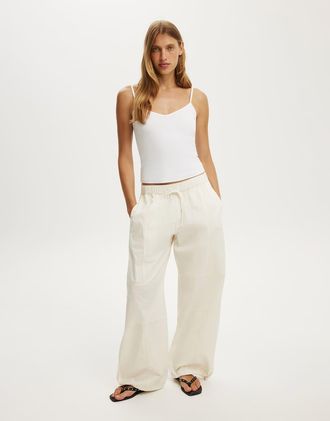 Cotton On Jackson - Pantalon fonctionnel - Blanc