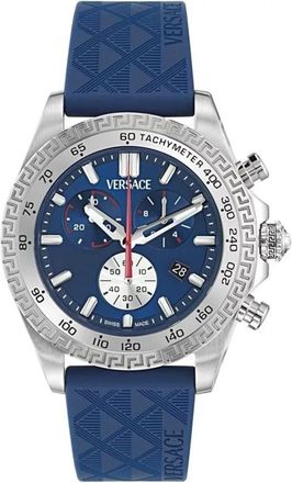 Versace Homme, Accessoires, Bleu, Taille: ONE Size Montre Chronographe