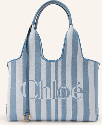 Chlo&eacute; Shopper Stripy blau