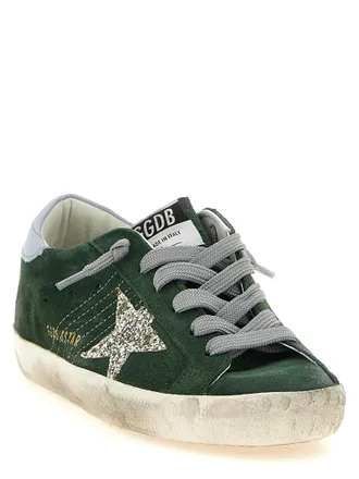 Golden Goose Womens Bicolor Leather Low Top Sneakers
