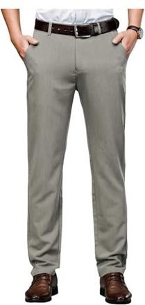 Generic Robe pour Hommes Business Business Régulier Ajustement Droit De Combinaison Formelle Pantalon