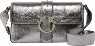 Pinko Pinko, Femme, Sacs, Gris, Taille: ONE Size Love Bag One Slouchy