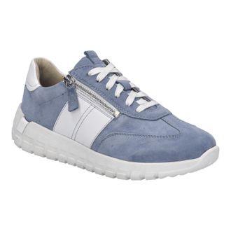 Josef Seibel Keilsneaker JOSEF SEIBEL Gabby 01, Damen, Gr. 38, slate blau, Leder, kontrastfarbene Details, Schuhe, Freizeitschuh, Halbschuh, Schn&uuml;rschuh in H-Weite